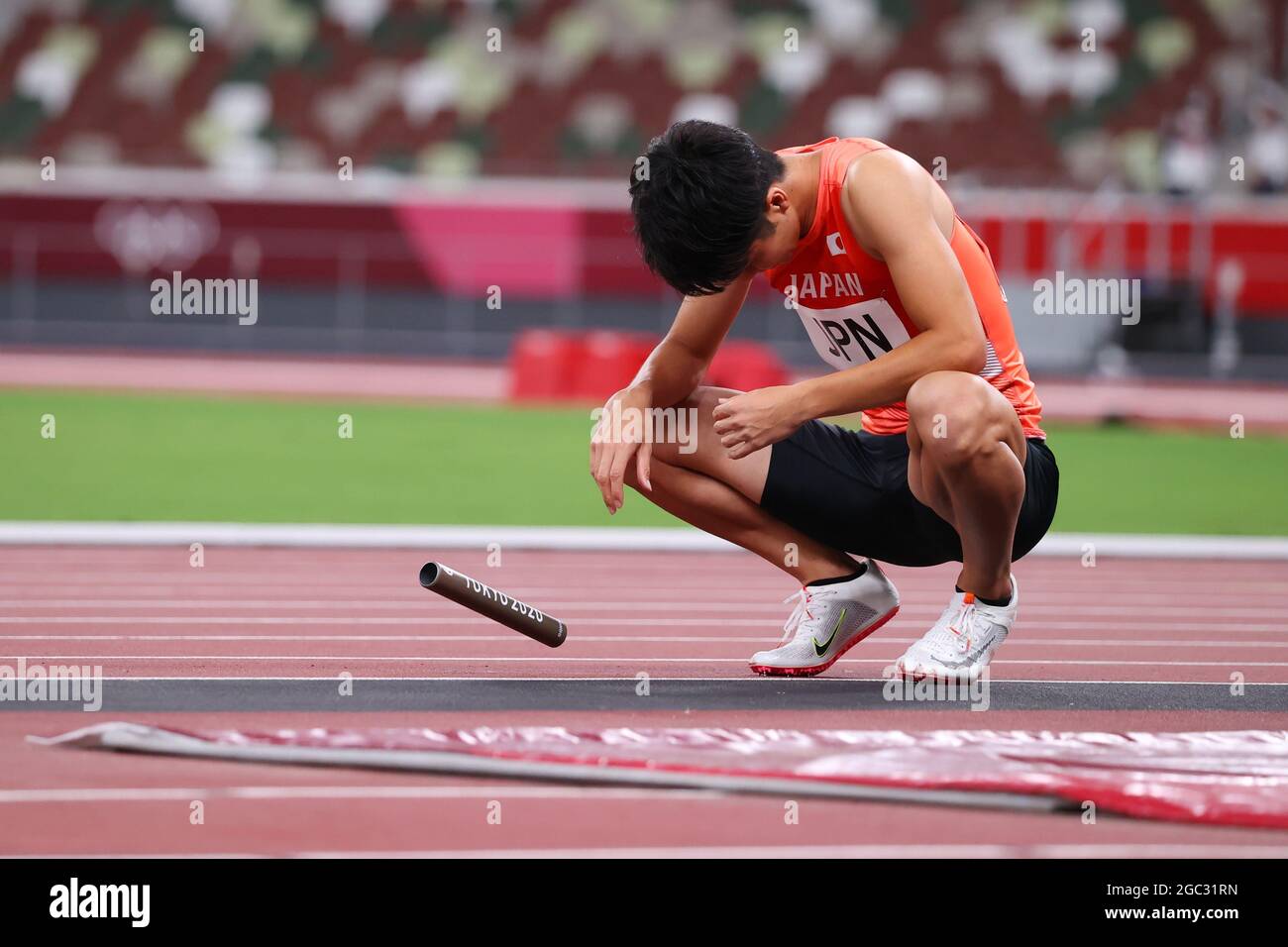Tokyo, Japan. 6th Aug, 2021. Shuhei Tada (JPN) Athletics : Men's 4100m ...