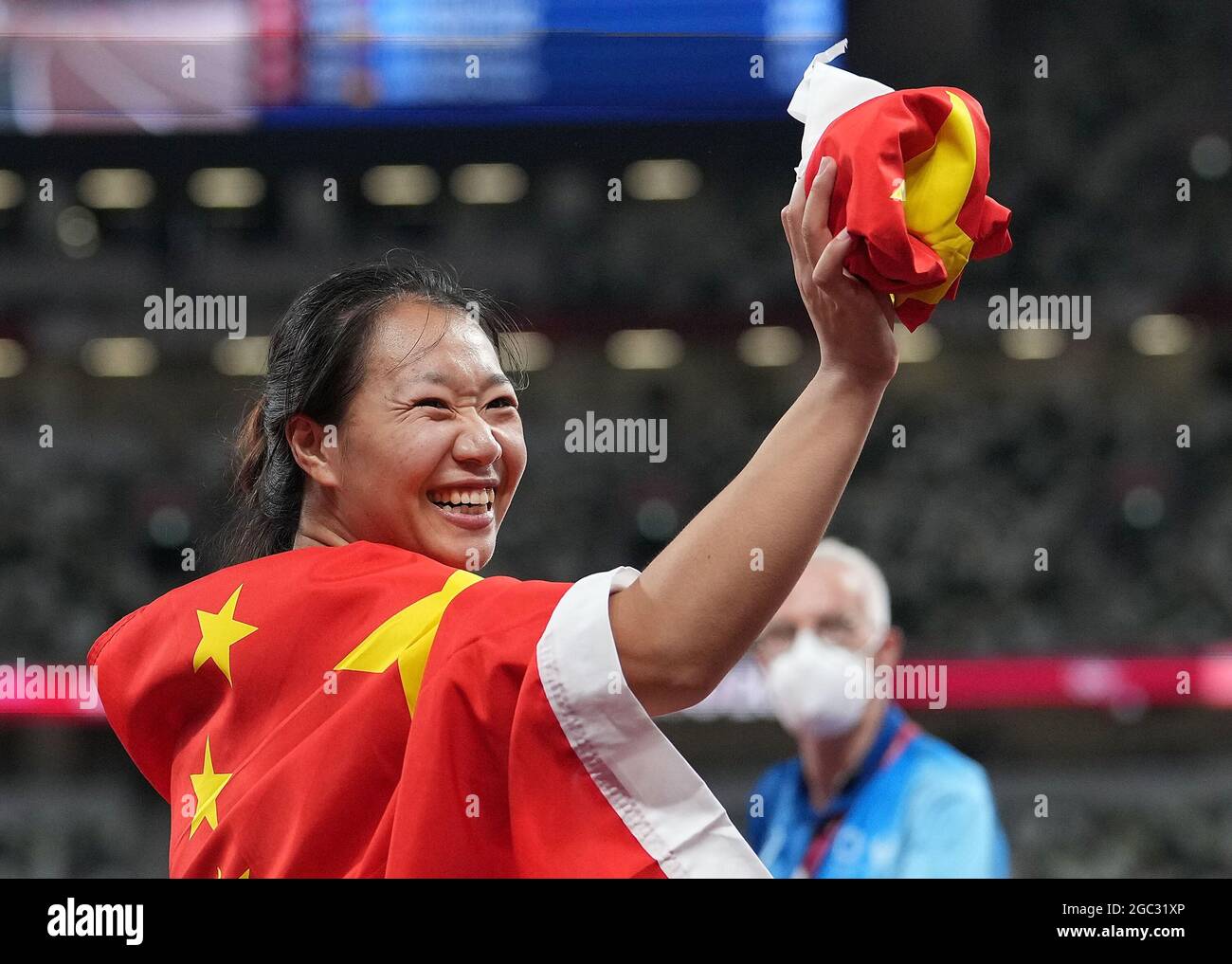 Tokyo, Japan. 6th Aug, 2021. Liu Shiying of China celebrates after ...