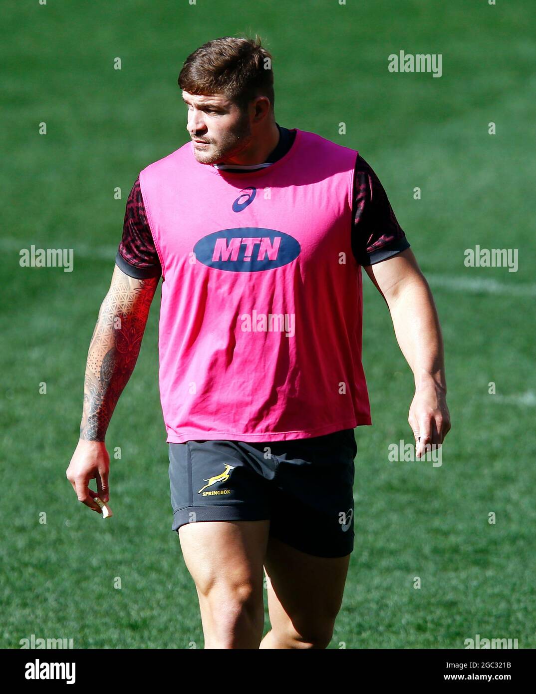 South Africa's Malcolm Marx during a training session at Cape Town ...