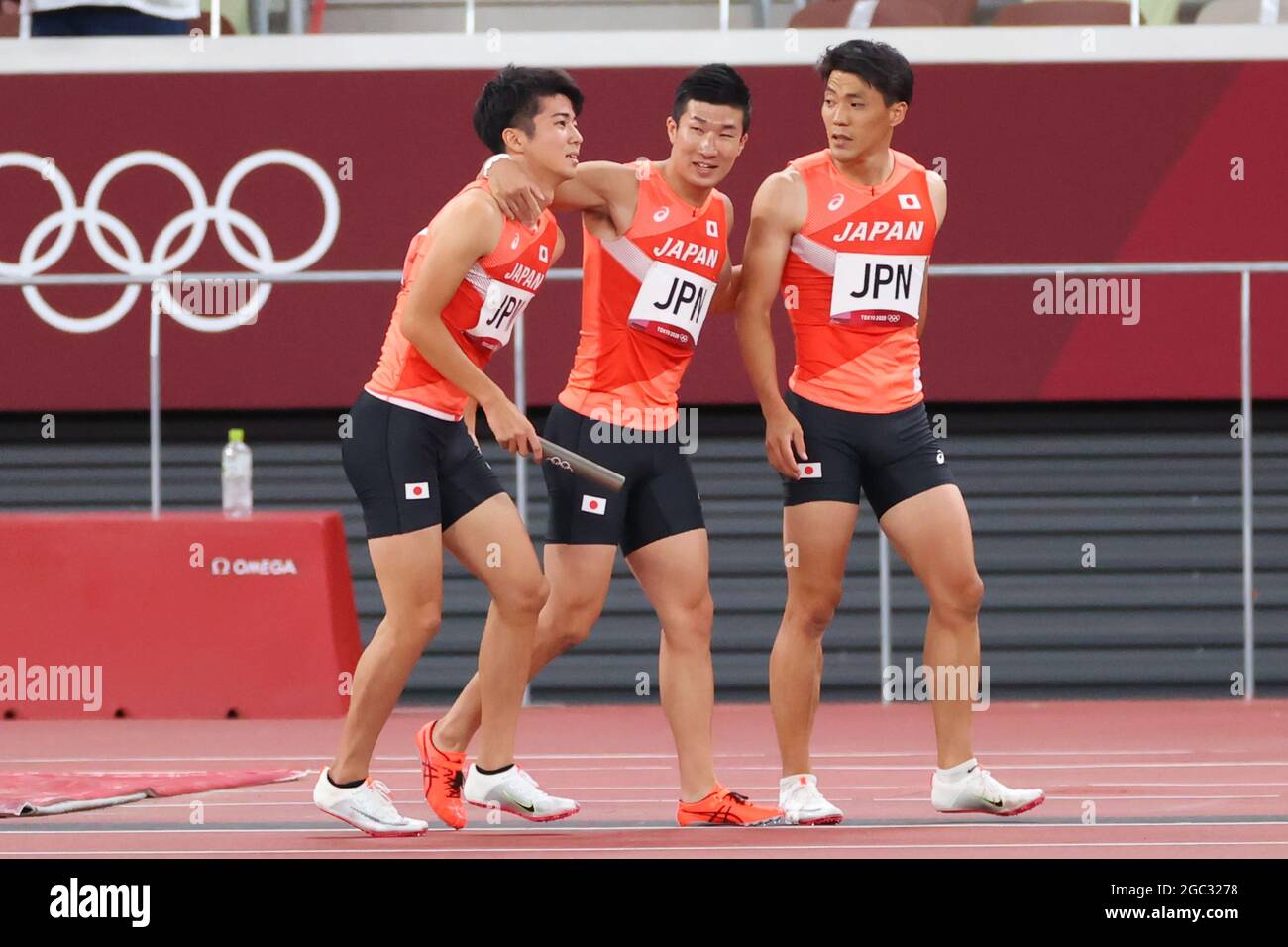 Tokyo, Japan. 6th Aug, 2021. (L to R) Shuhei Tada, Yoshihide Kiryu ...