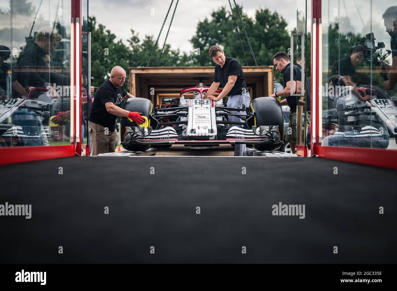 Ceske Budejovice, Czech Republic. 06th Aug, 2021. The Alfa Romeo Sauber ...