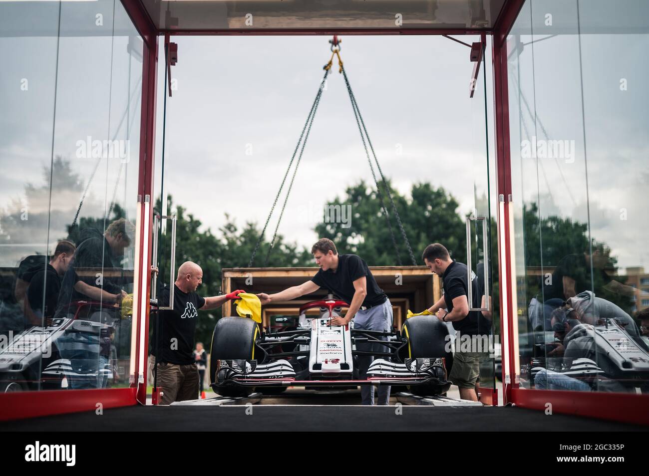 Ceske Budejovice, Czech Republic. 06th Aug, 2021. The Alfa Romeo Sauber ...