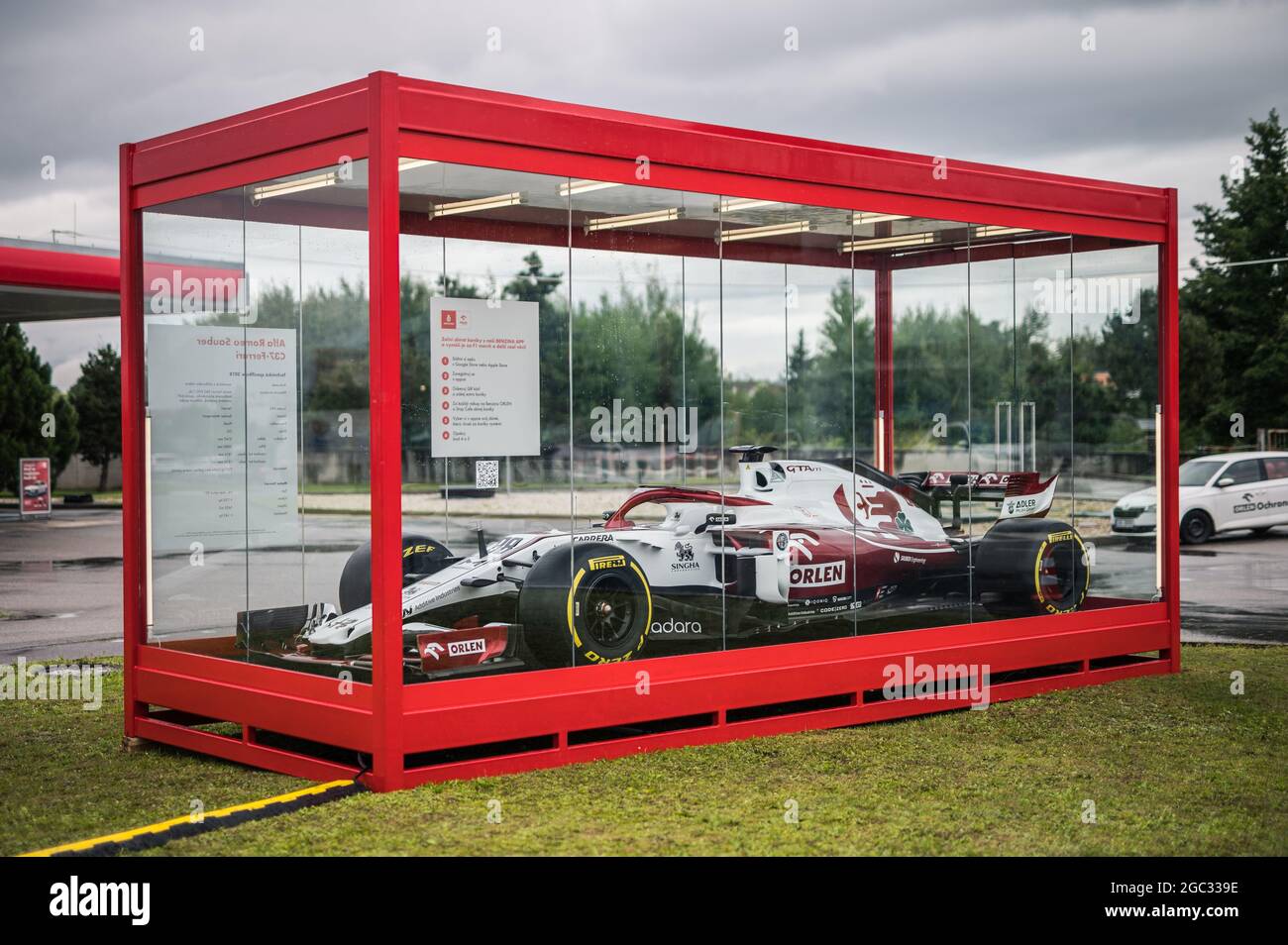 Ceske Budejovice, Czech Republic. 06th Aug, 2021. The Alfa Romeo Sauber ...