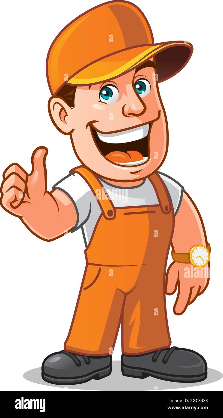 Man work sign stand Stock Vector Images - Alamy