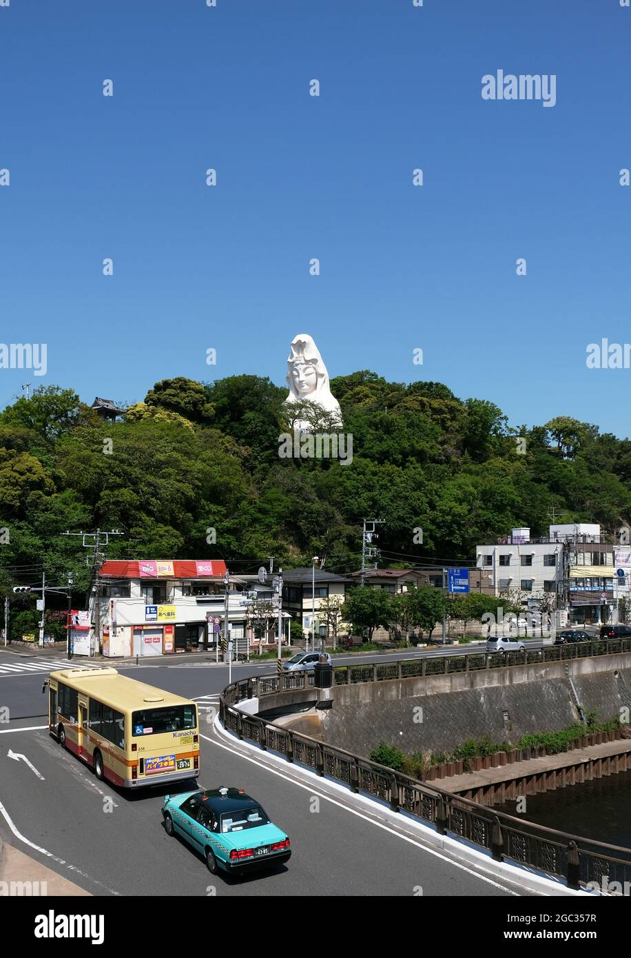 OFUNA, JAPAN - Apr 21, 2021: A View of Ofuna Kannon-Ji Temple and its ...