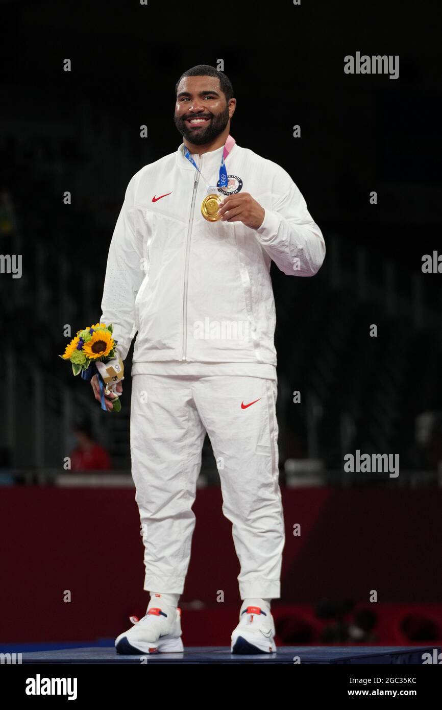 Chiba, Japan. 6th Aug, 2021. Gable Dan Steveson of the United States ...