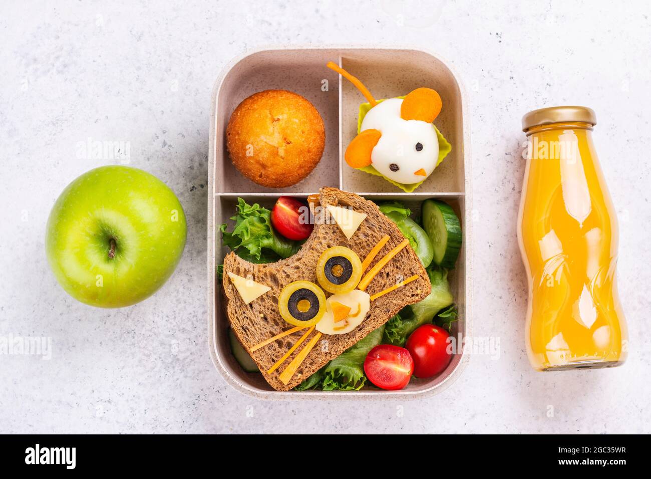 Back to school breakfast background Stock Photo - Alamy