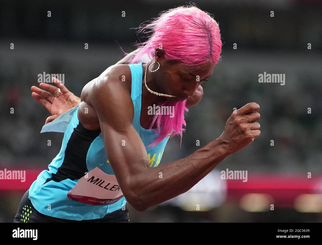 Tokyo, Japan. 6th Aug, 2021. Shaunae Miller-Uibo of Bahamas competes ...