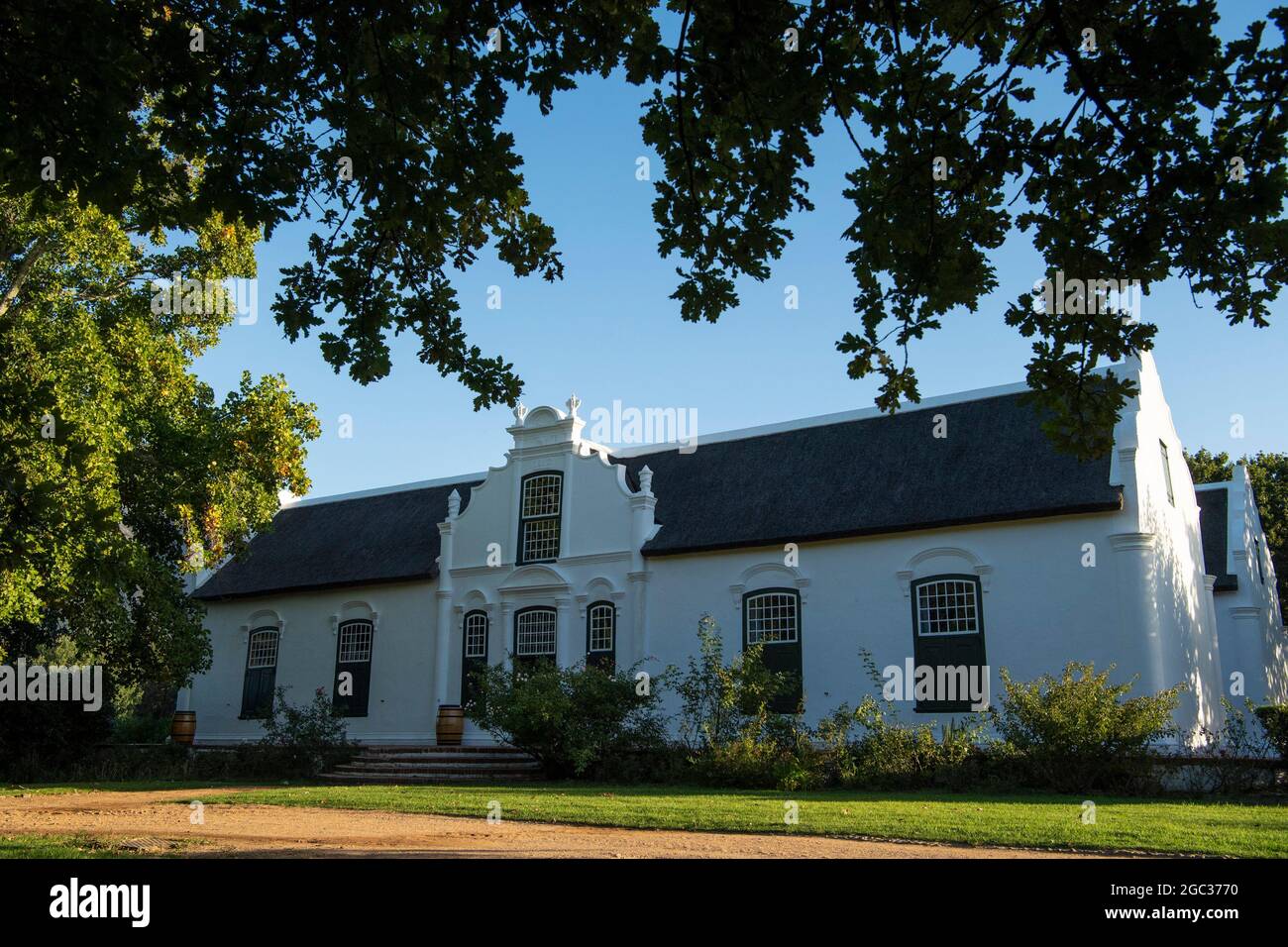 Cape Dutch manor house, Boschendal Estate, Franschhoek, South Africa ...