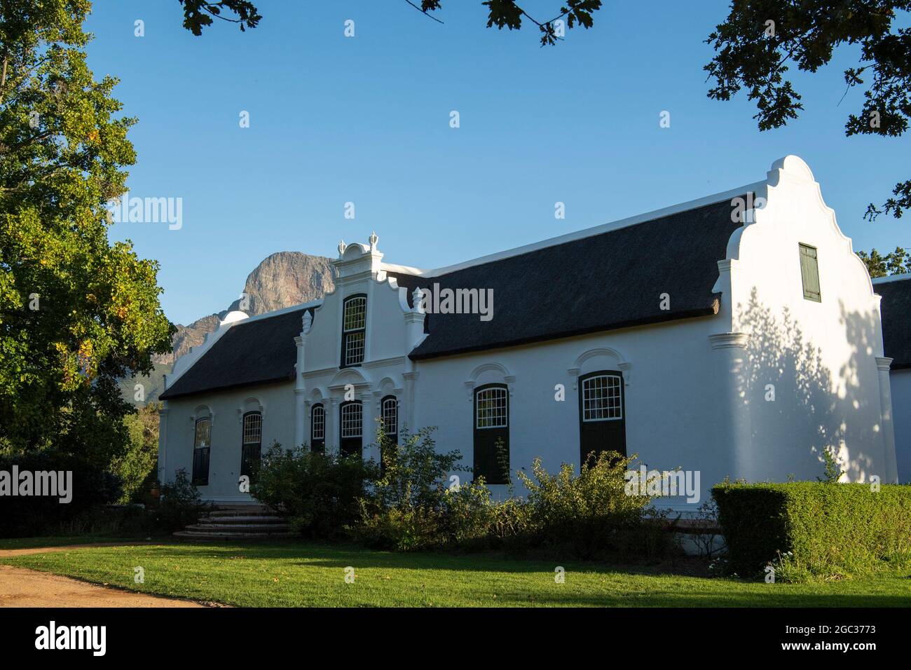 Cape Dutch manor house, Boschendal Estate, Franschhoek, South Africa ...