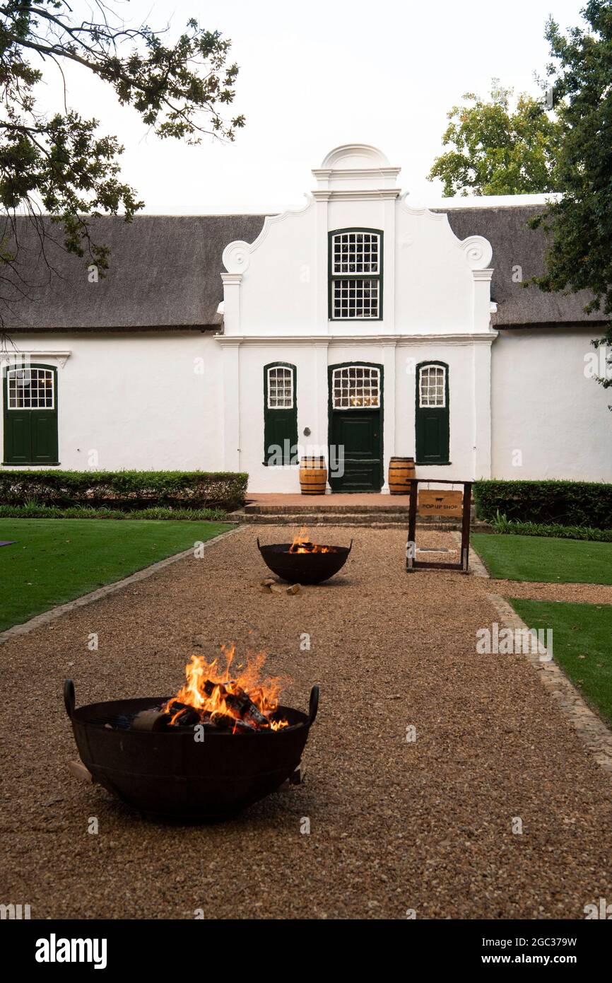 Cape Dutch manor house, Boschendal Estate, Franschhoek, South Africa ...