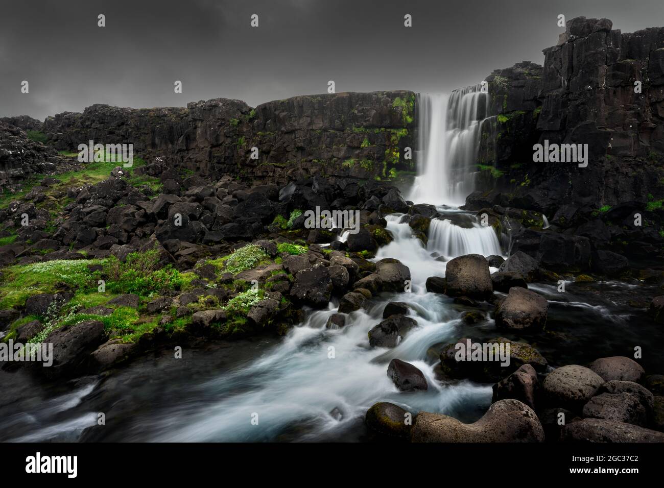 öxarafoss famous waterfall in hi-res stock photography and images - Alamy