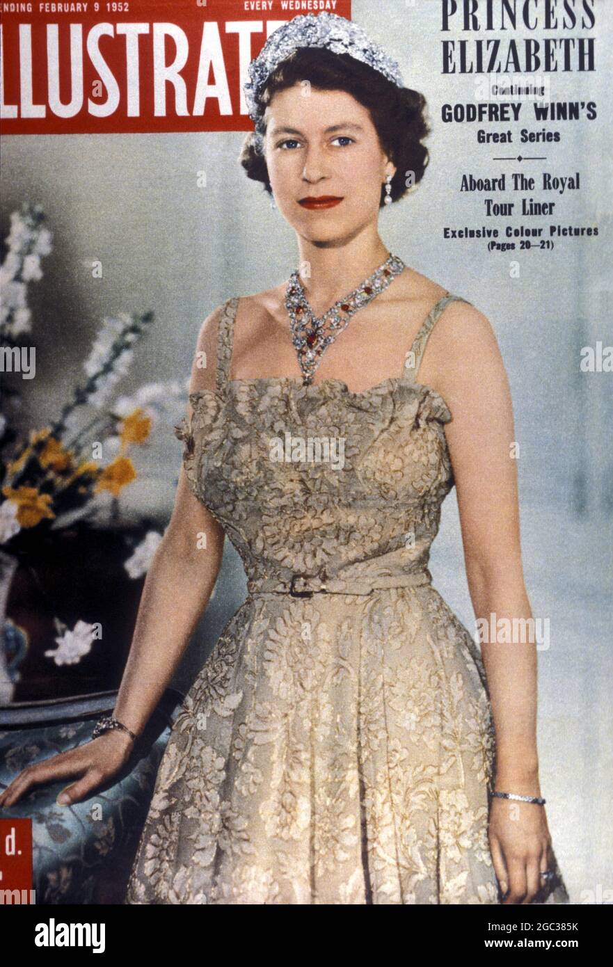 Queen Elizabeth II 1952 Stock Photo - Alamy