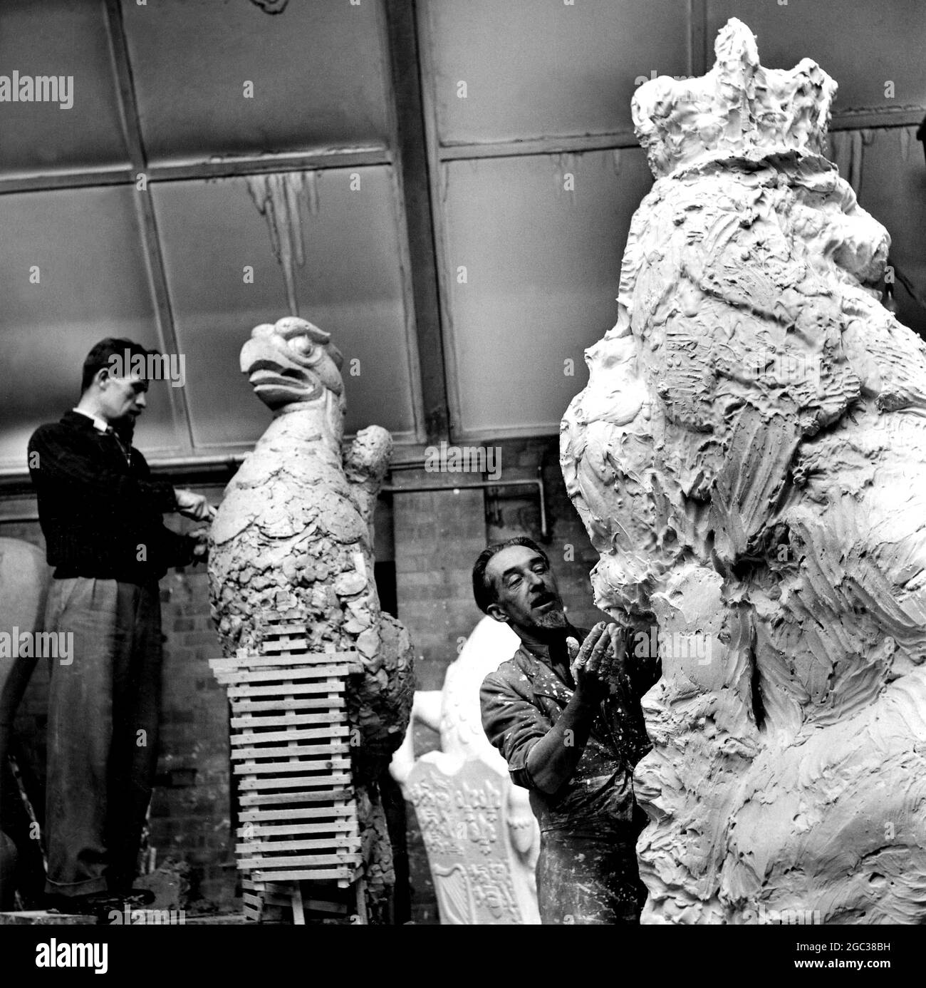 Coronation of Queen Elizabeth II - William Olds, a moulter is coating ...