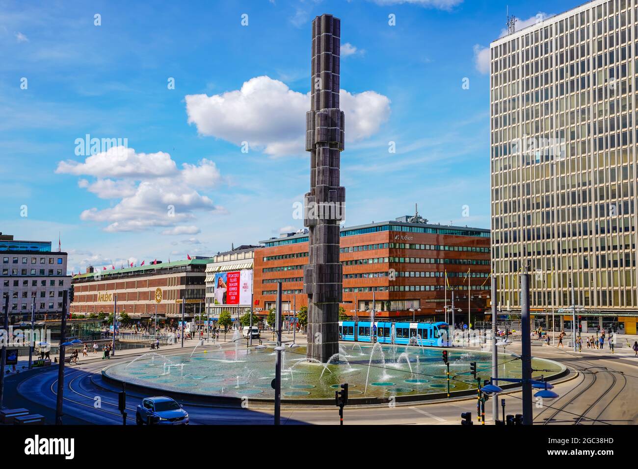 Crystal sculpture in Sergels Torg (1974) is a symbol of Stockholm City ...