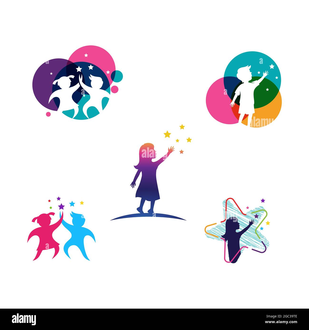 kids concept vector illustration icon design Stock Vector Image & Art ...