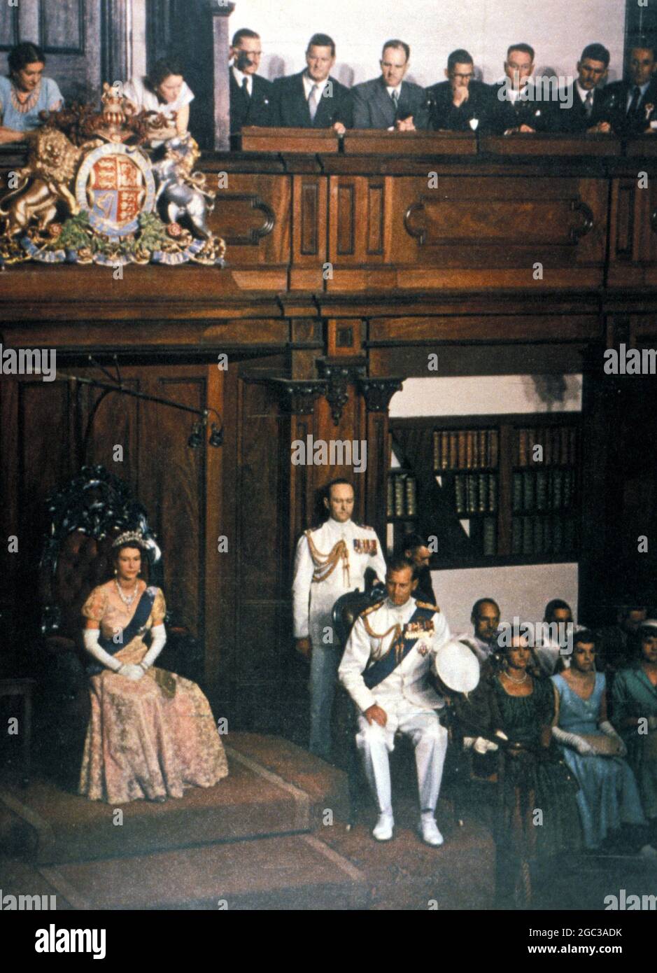 Queen elizabeth ii royal coat of arms hi-res stock photography and ...