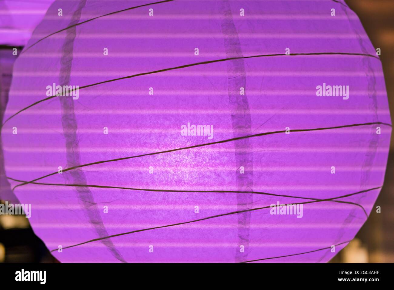 Asian Pink Paper Lantern. Copy space closeup Stock Photo - Alamy