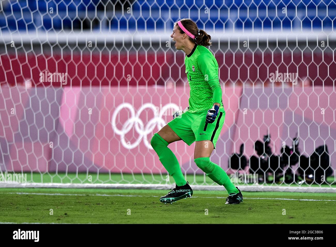 Yokohama, Japan. 06th Aug, 2021. YOKOHAMA, JAPAN - AUGUST 6: Stephanie ...