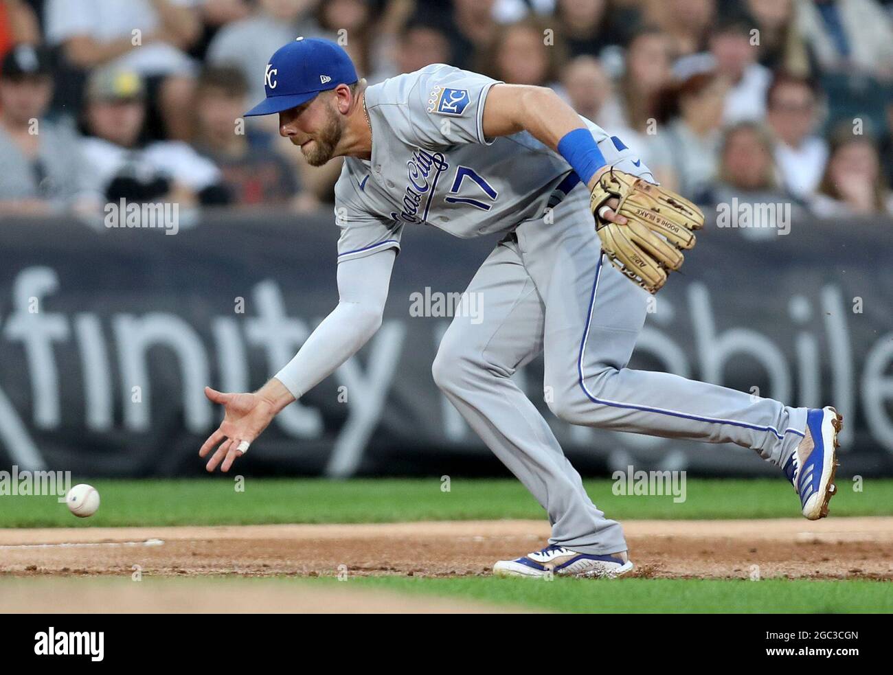 Kansas city third baseman hunter dozier hi-res stock photography and ...