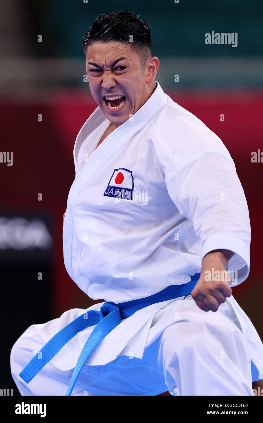 Tokyo, Japan. 6th Aug, 2021. Ryo Kiyuna (JPN) Karate : Men's Kata Final ...