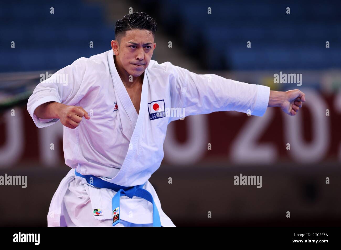 Tokyo, Japan. 6th Aug, 2021. Ryo Kiyuna (JPN) Karate : Men's Kata Final ...