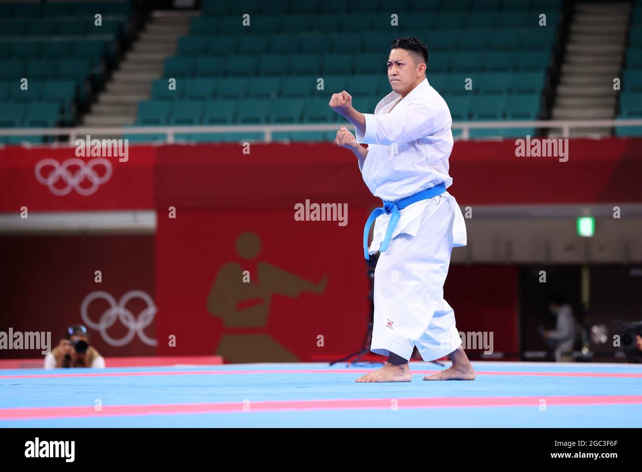 Tokyo, Japan. 6th Aug, 2021. Ryo Kiyuna (JPN) Karate : Men's Kata Final ...
