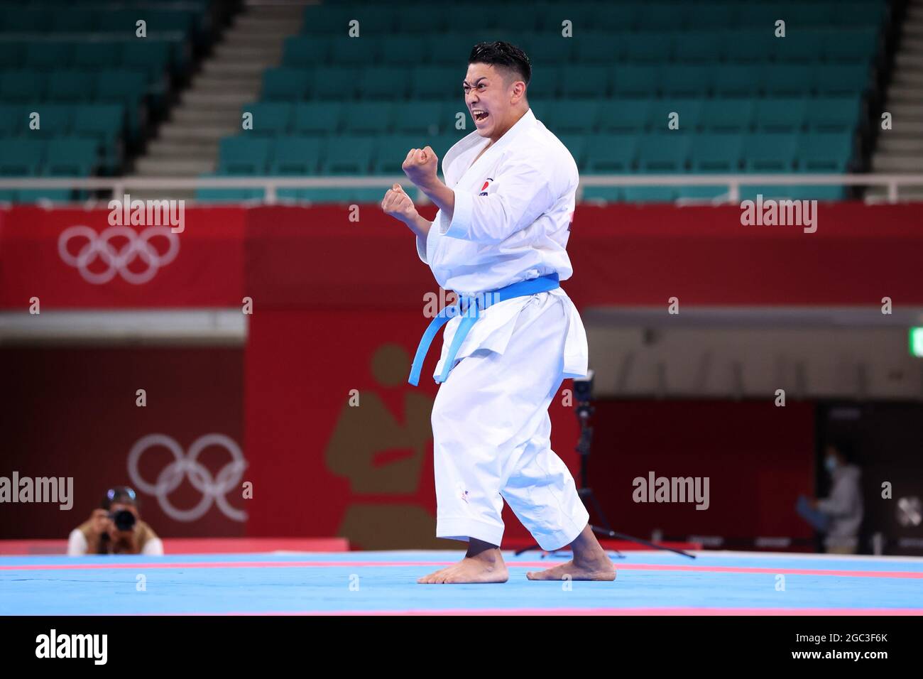Tokyo, Japan. 6th Aug, 2021. Ryo Kiyuna (JPN) Karate : Men's Kata Final ...