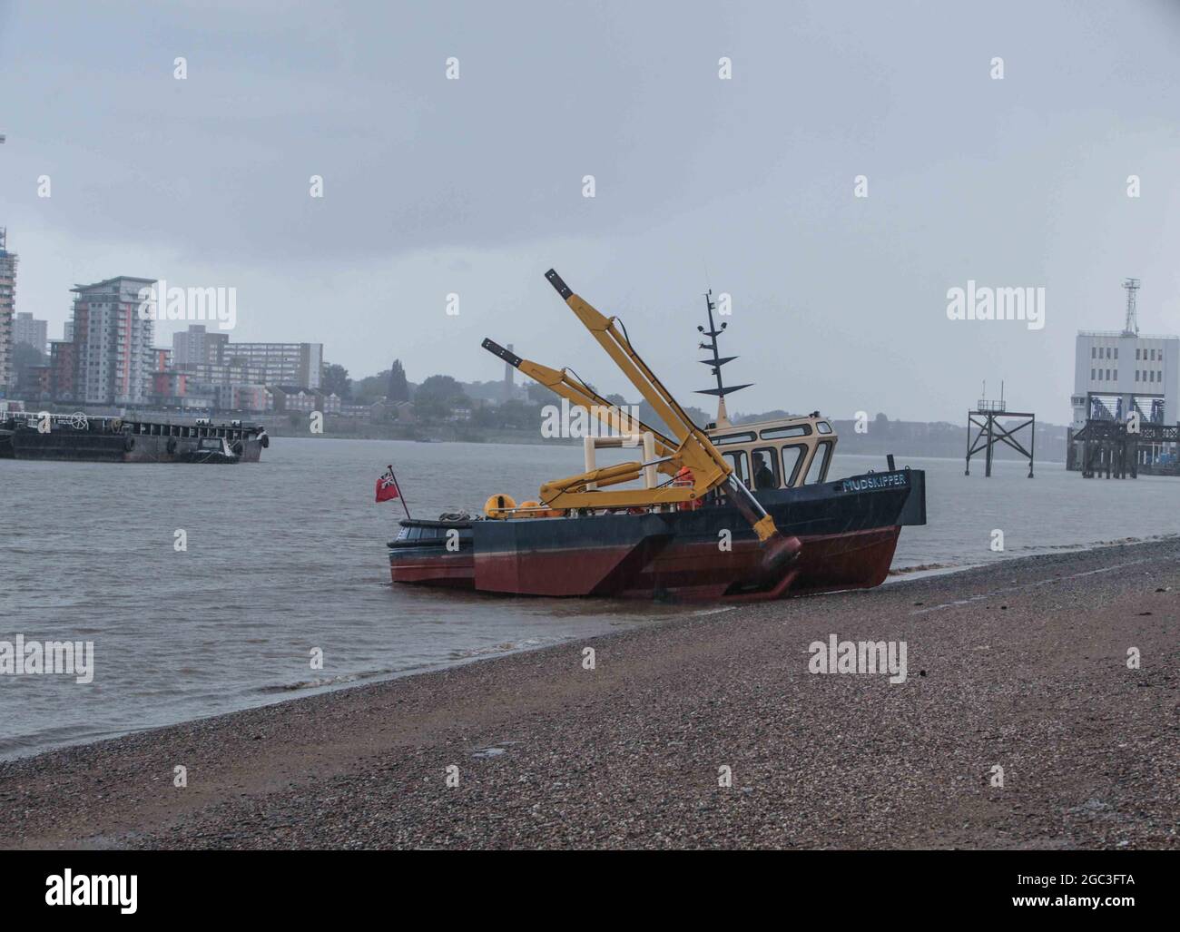 London, UK. 06 August 2021 MUDSKIPPER is a fully-mobile sculpture able ...