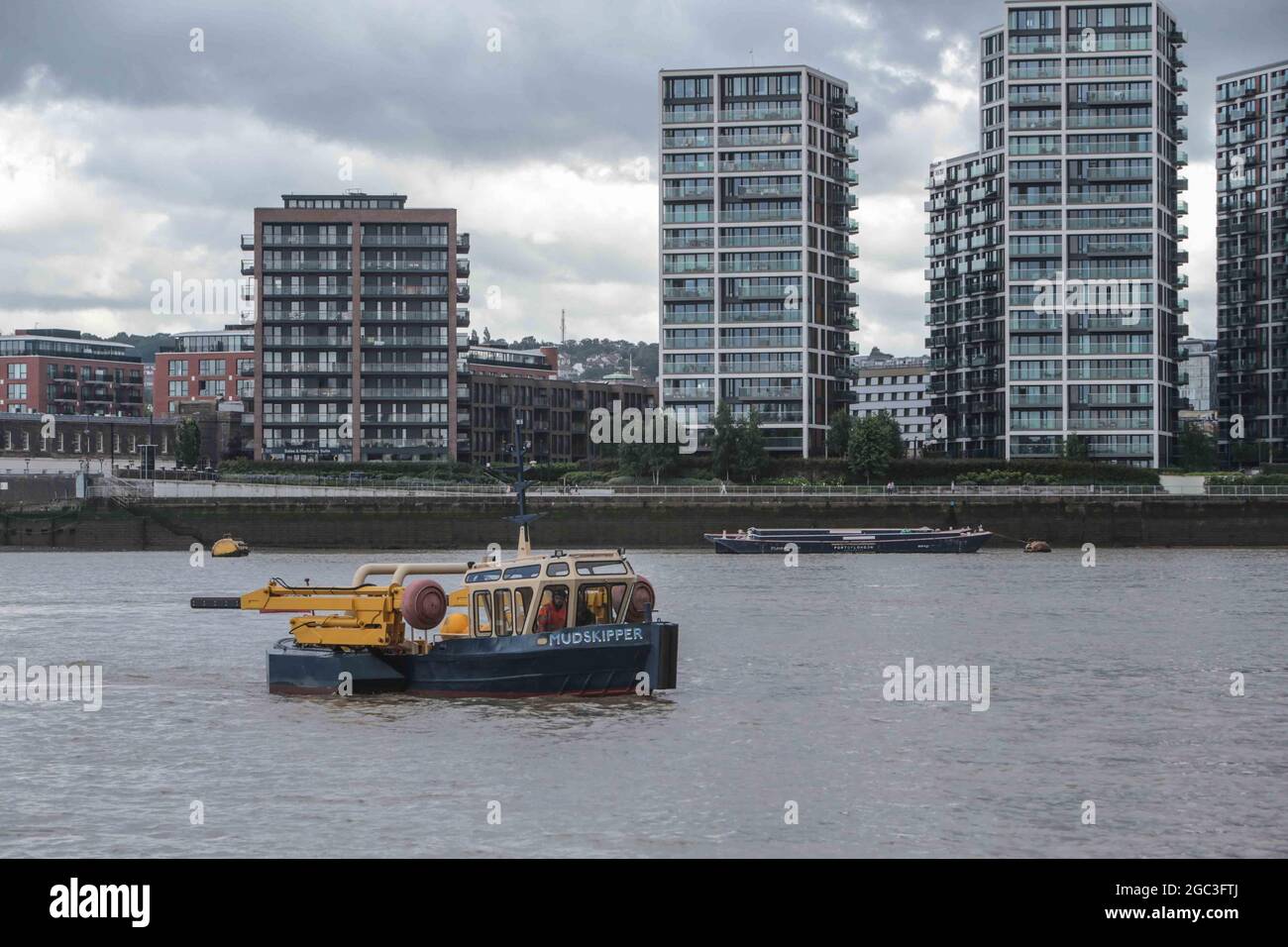 London, UK. 06 August 2021 MUDSKIPPER is a fully-mobile sculpture able ...