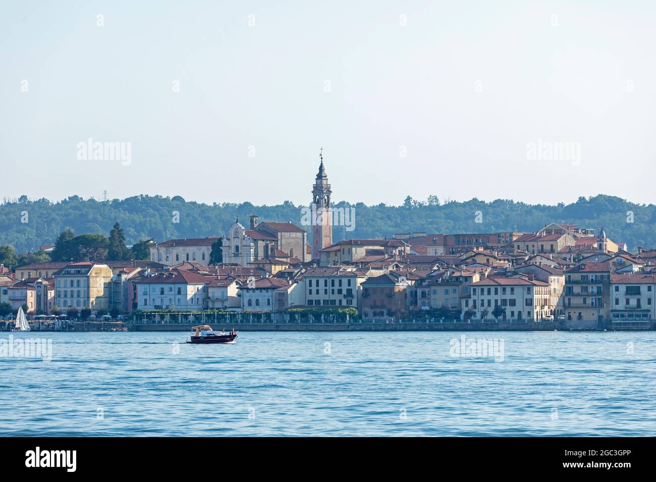 view of the town, Arona, Lake Maggiore, Piedmont, Italy Stock Photo - Alamy
