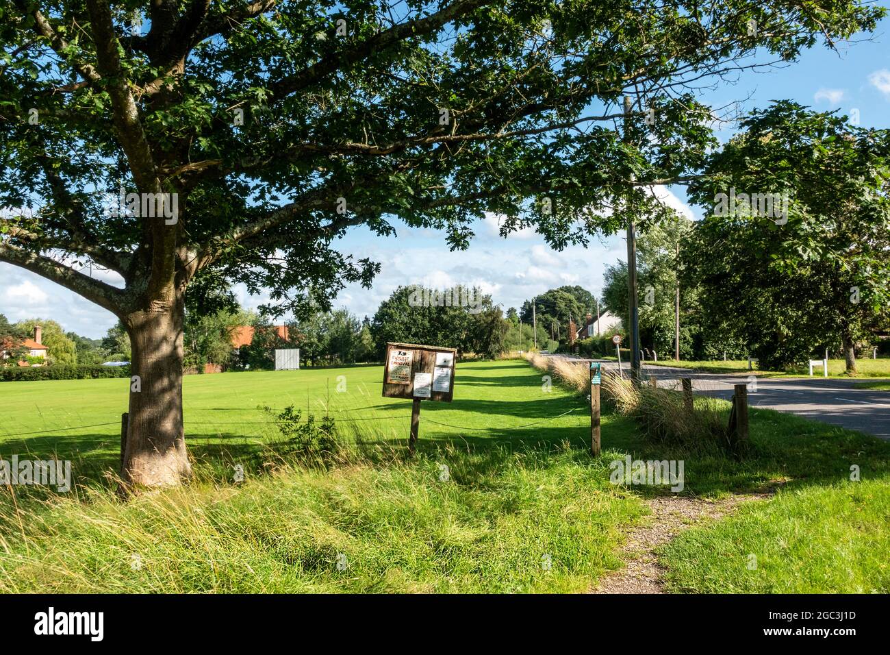 The village green and cricket ground at Ewhurst, Surrey Stock Photo - Alamy