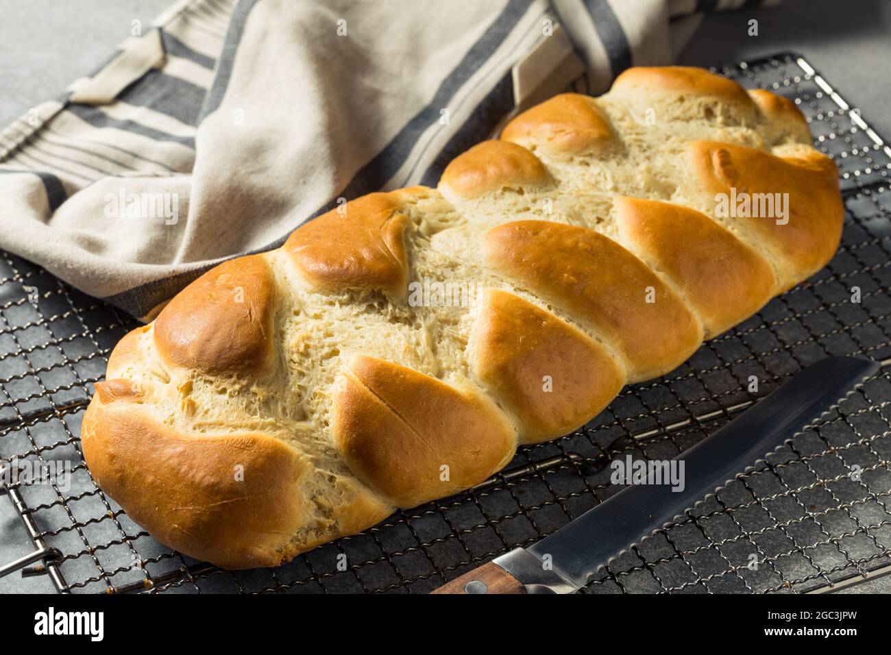 Homemade Swiss Zopf Bread Ready to Eat Stock Photo - Alamy