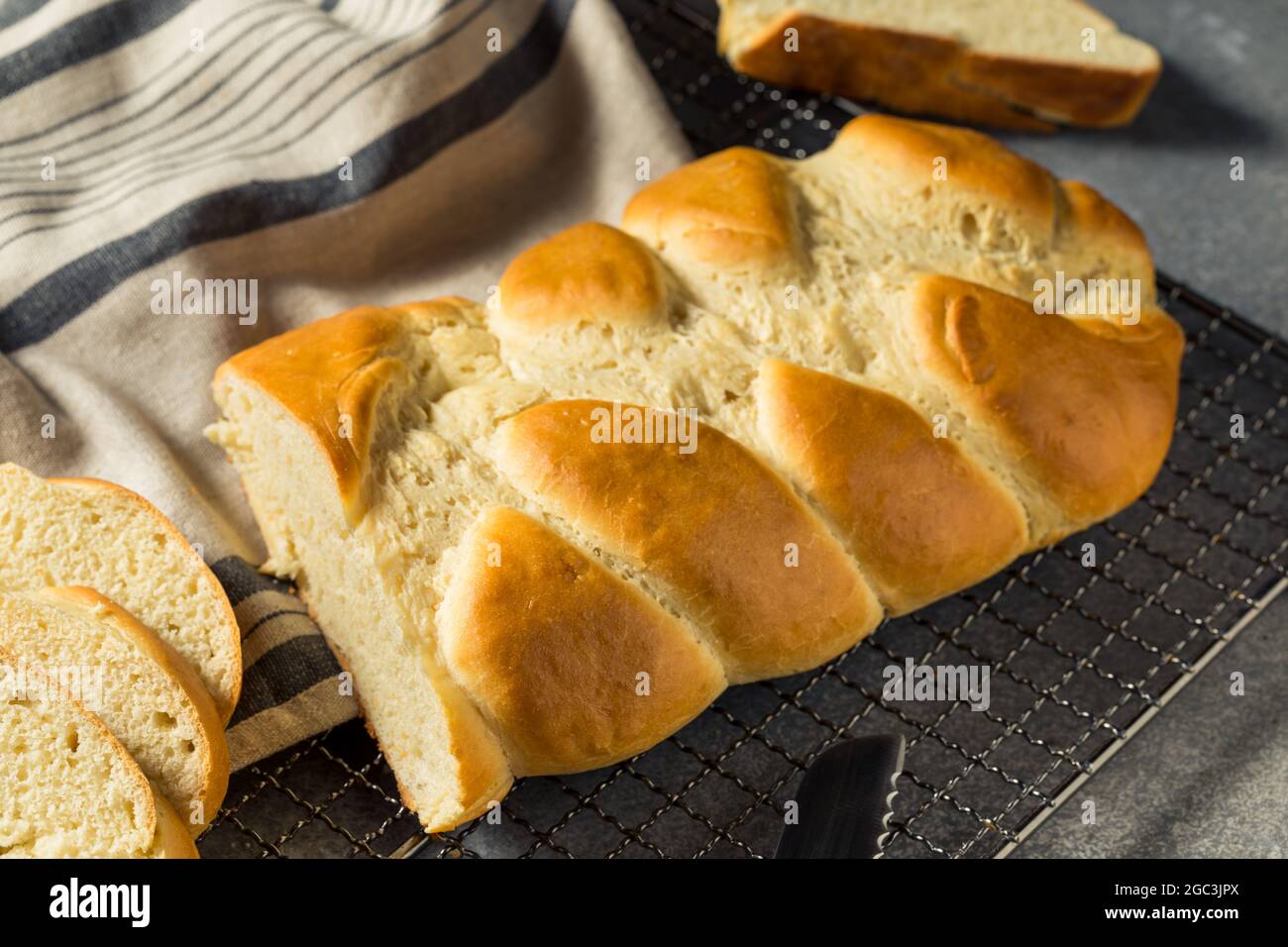 Homemade Swiss Zopf Bread Ready to Eat Stock Photo - Alamy