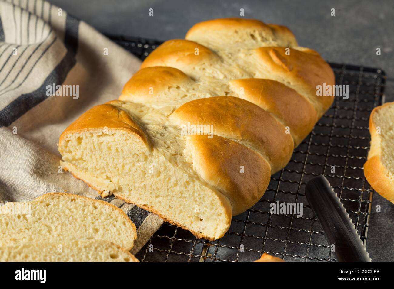 Homemade Swiss Zopf Bread Ready to Eat Stock Photo - Alamy