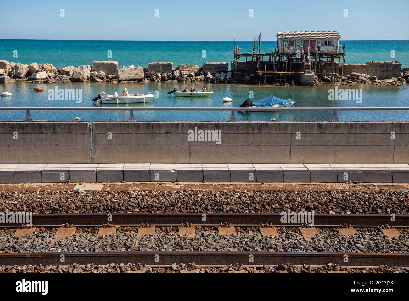 Ancona, Italy 09/07/2021: waterfront of Torrette. © Andrea Sabbadini ...