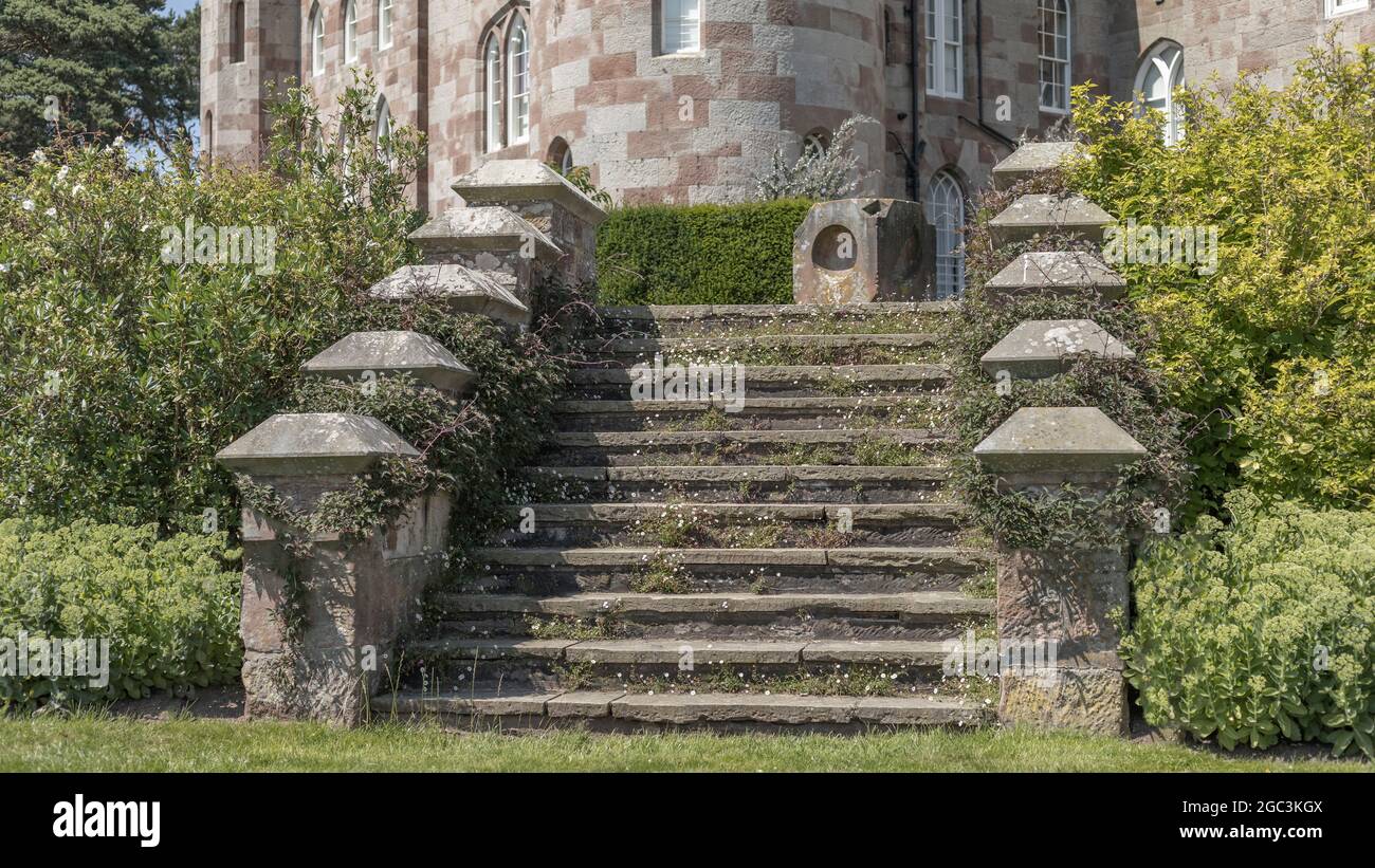 Steps leading up to a castle Stock Photo - Alamy