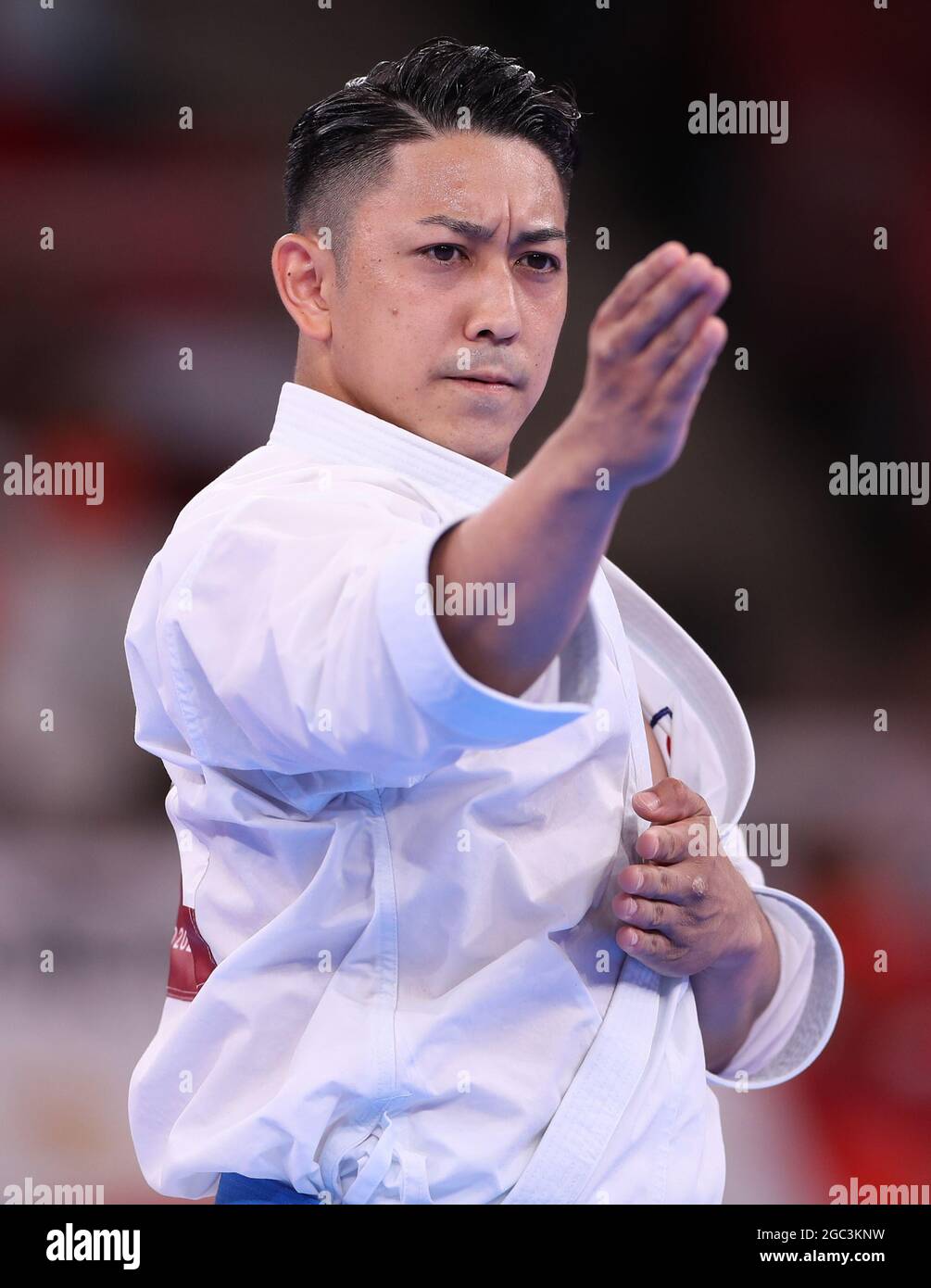 Tokyo, Japan. 6th Aug, 2021. Kiyuna Ryo of Japan competes during the ...