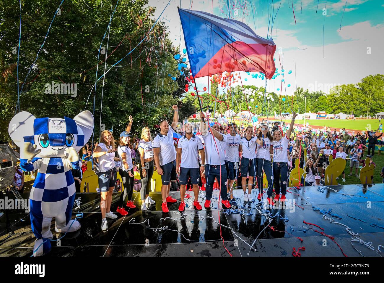 Prague, Czech Republic. 06th Aug, 2021. A ceremonial welcome of Czech ...