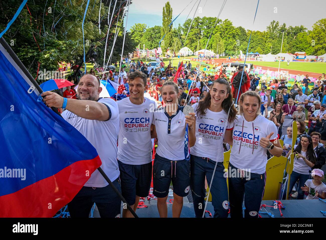 Prague, Czech Republic. 06th Aug, 2021. A ceremonial welcome of Czech ...