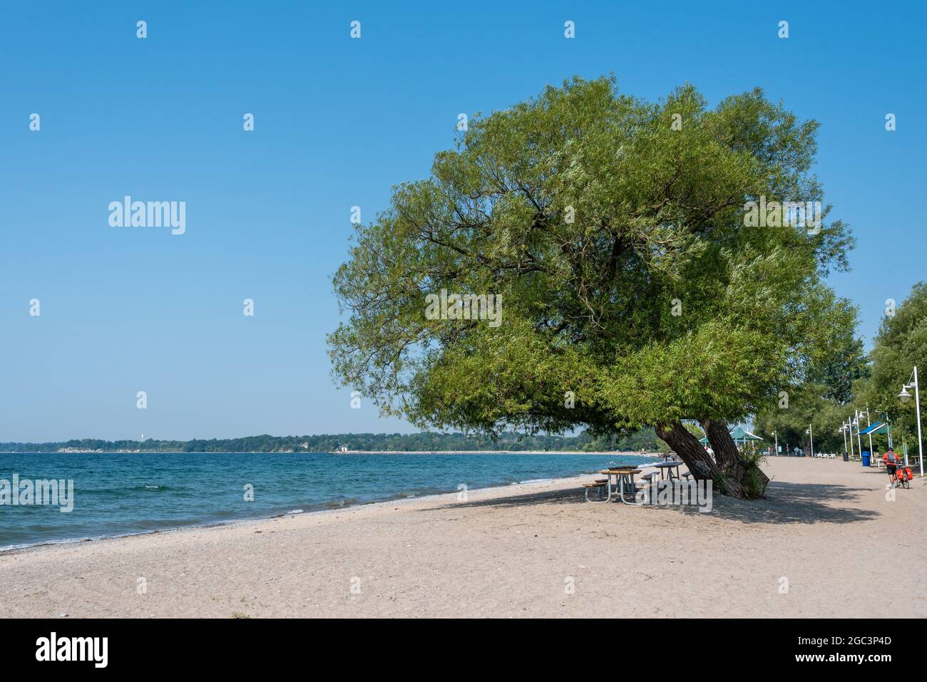 Beachfront Park in the City of Pickering in Ontario, Canada. The Lake ...