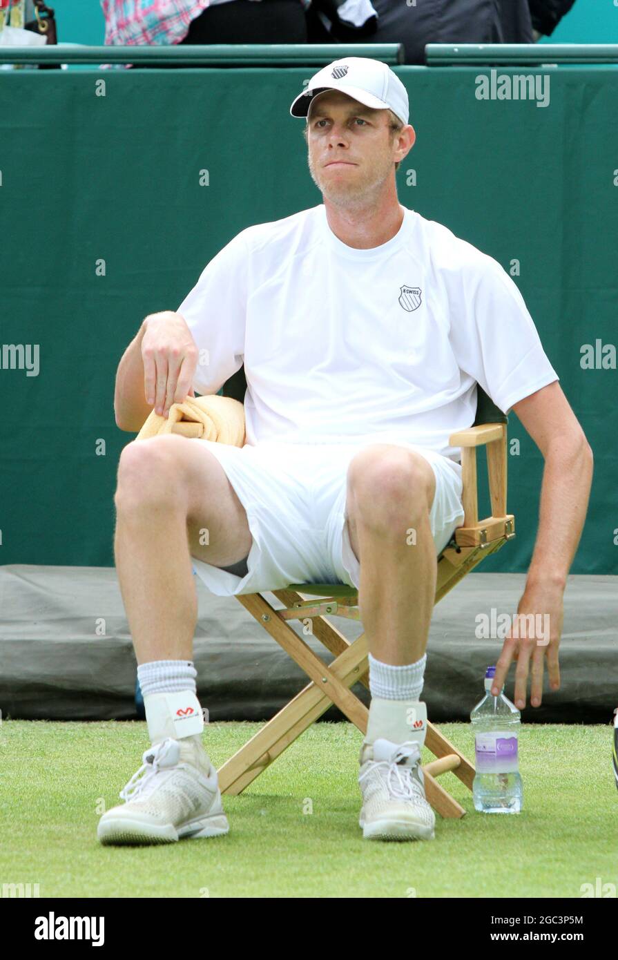 Stoke Park, Buckinghamshire, UK . Sam Querrey (USA) plays Alexandr ...