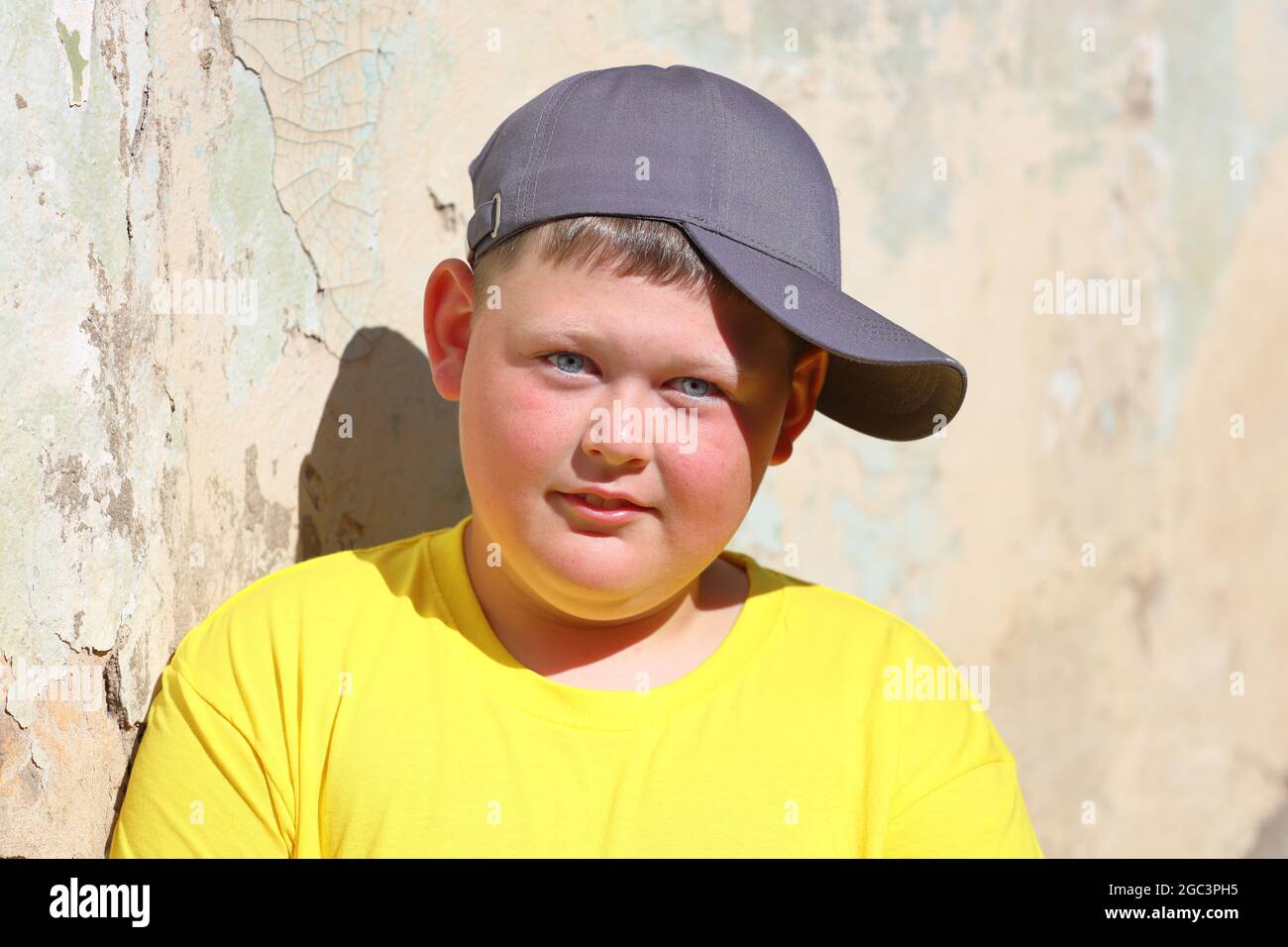 Chubby boy standing hi-res stock photography and images - Alamy