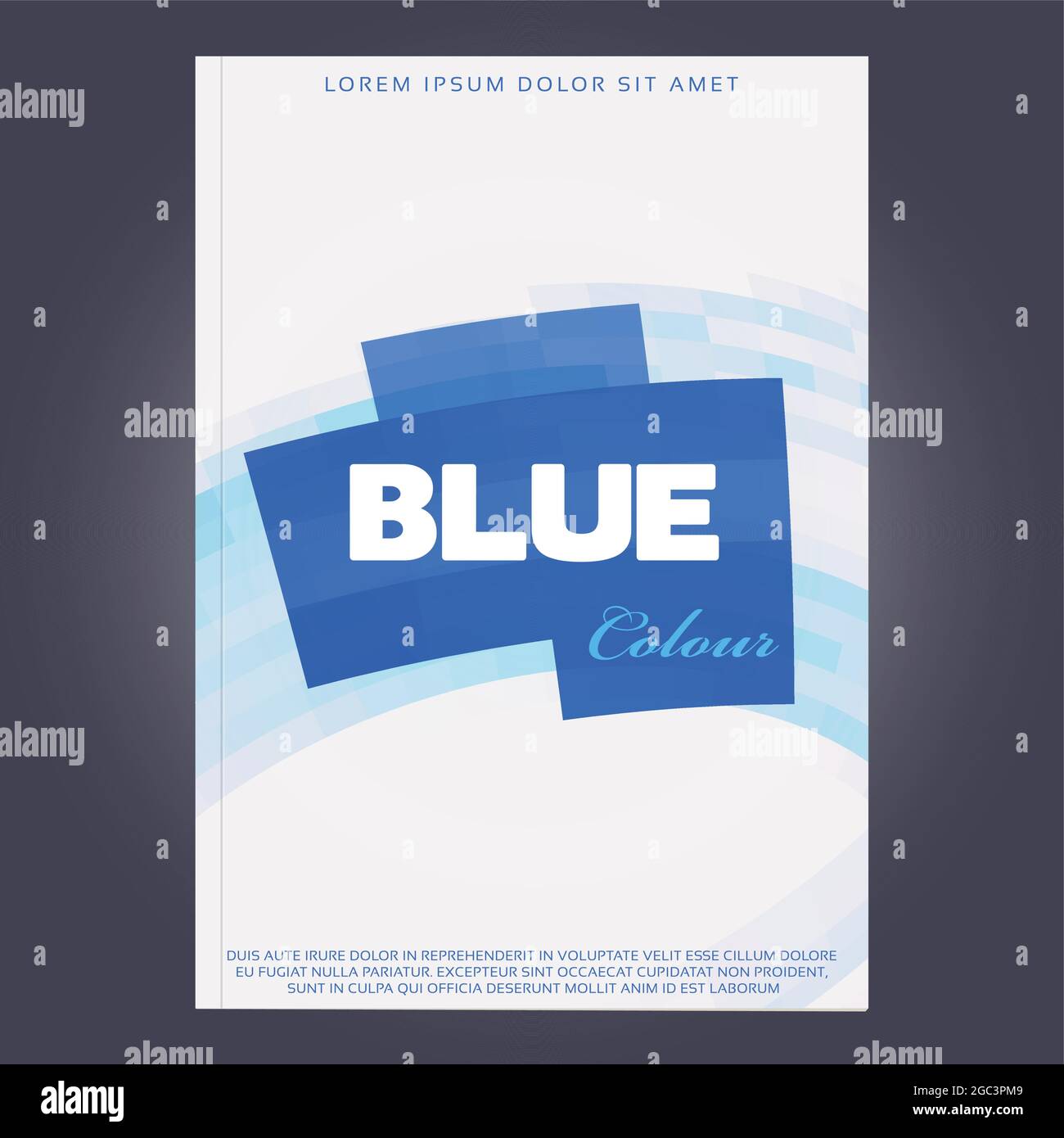 Blue brochure design hi-res stock photography and images - Alamy