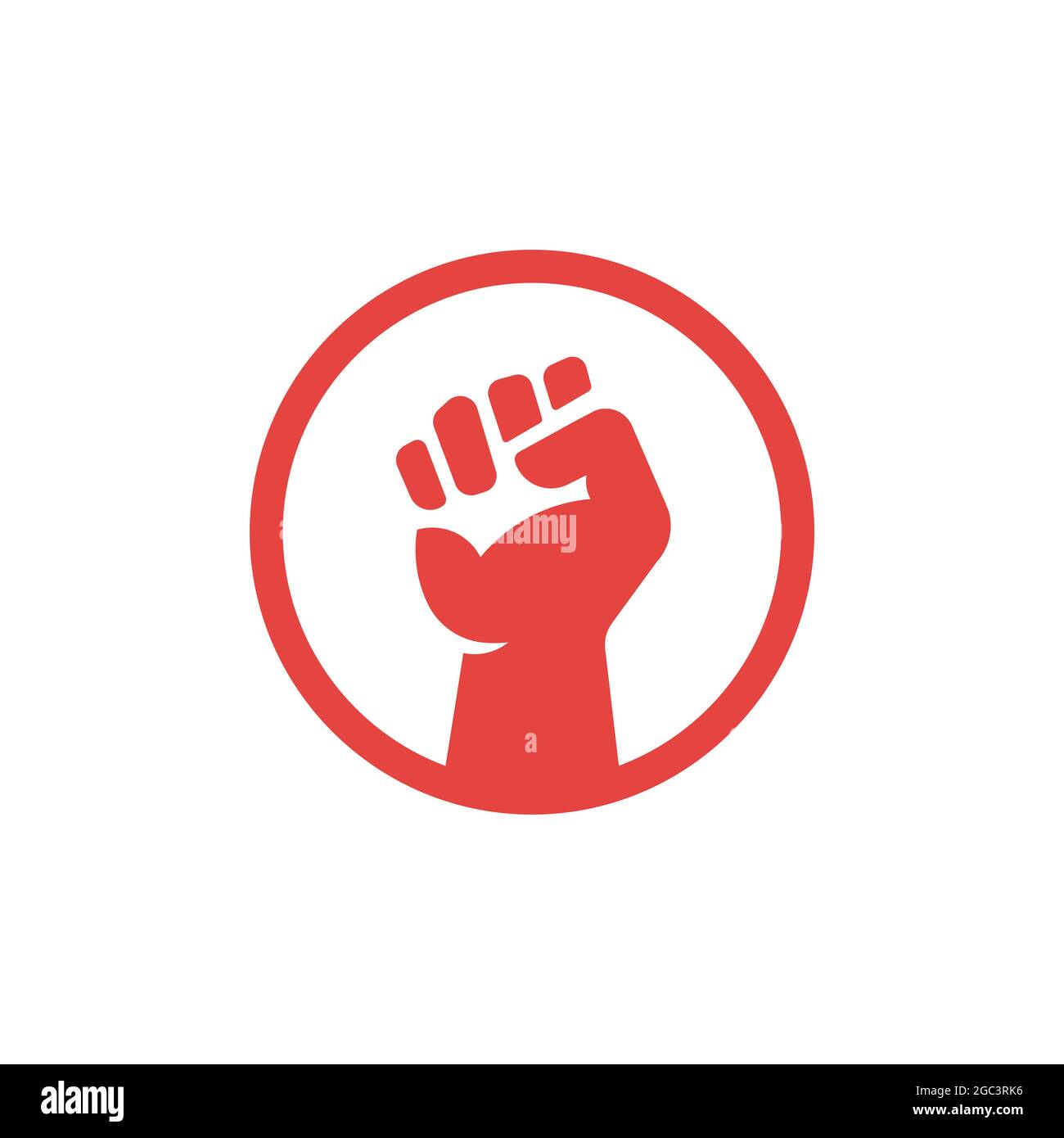 Raised fist protest silhouette hi-res stock photography and images - Alamy