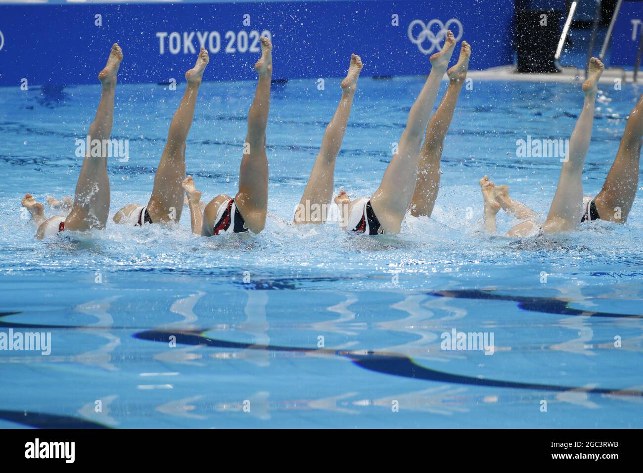Tokyo-Japan August 6, 2021, tokyo 2020 olympic games, artistic swimming ...
