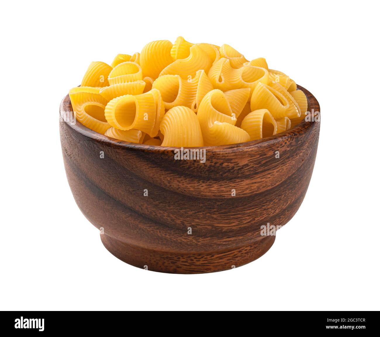 Pipe rigate pasta isolated on white background with clipping path Stock ...