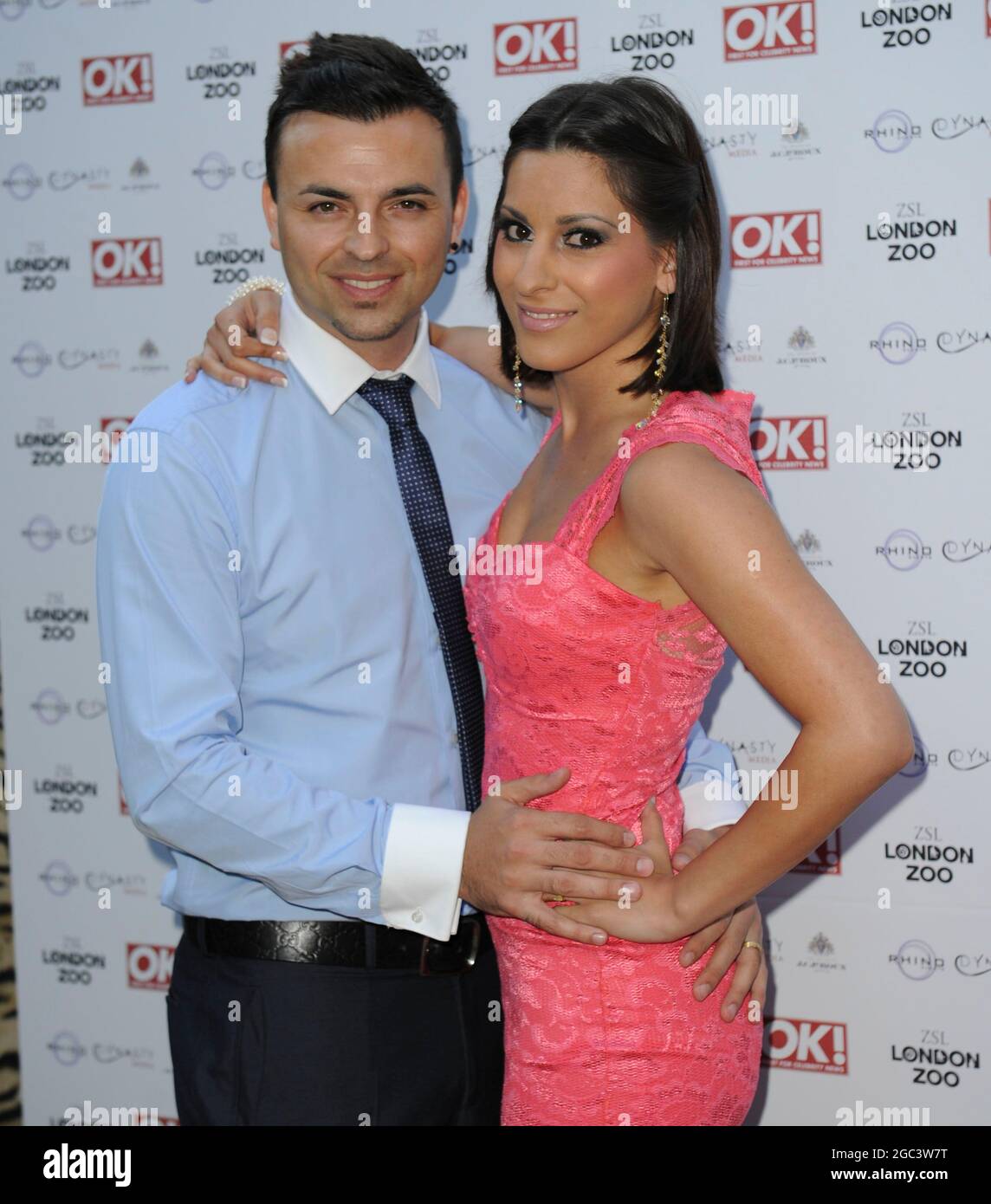 London. UK. Andy Scott-Lee and guest at the OK! Magazine Summer Party ...