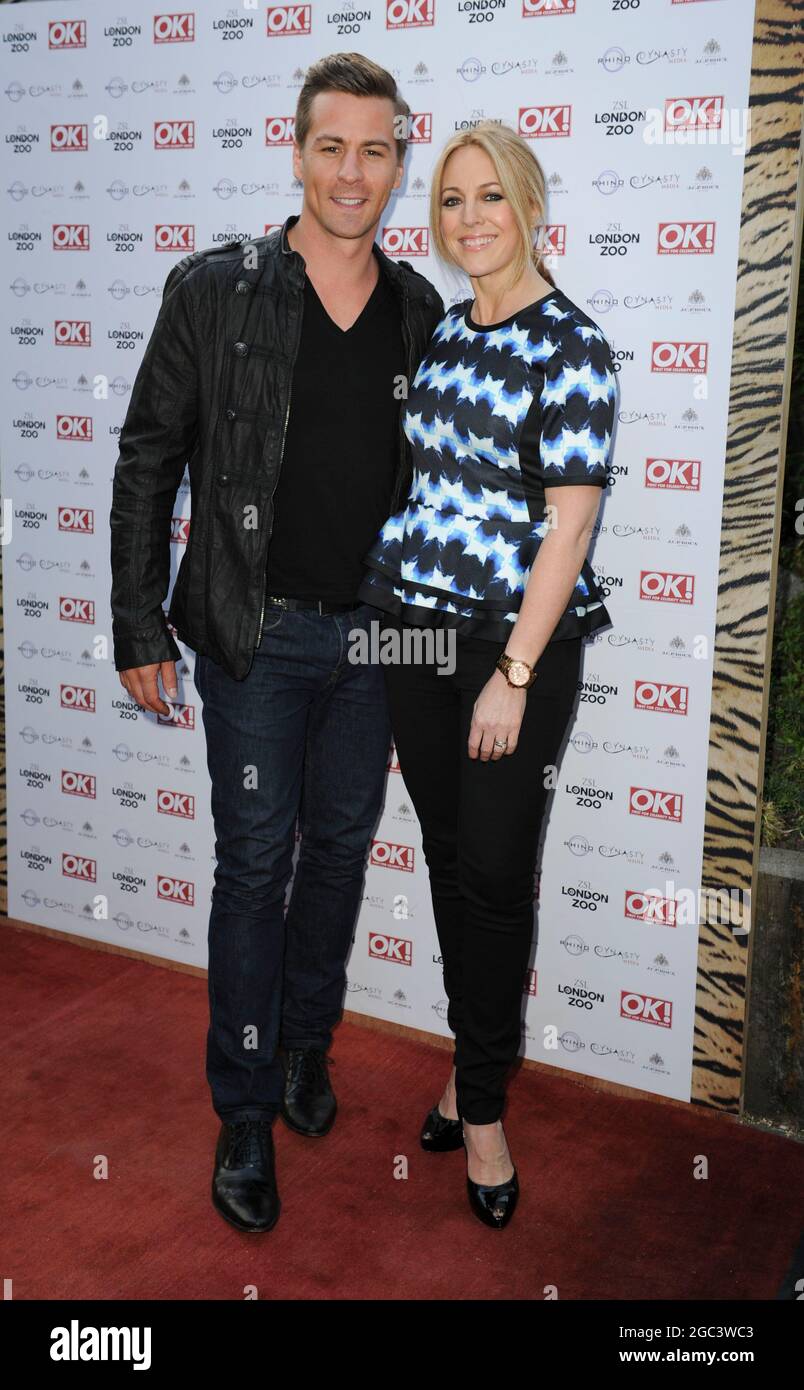 London. UK. Matt Evers and guest at the OK! Magazine Summer Party, Wild ...