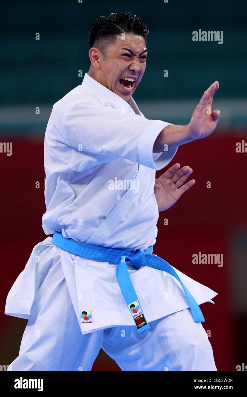 Tokyo, Japan. 6th Aug, 2021. Ryo Kiyuna (JPN) Karate : Men's Kata ...